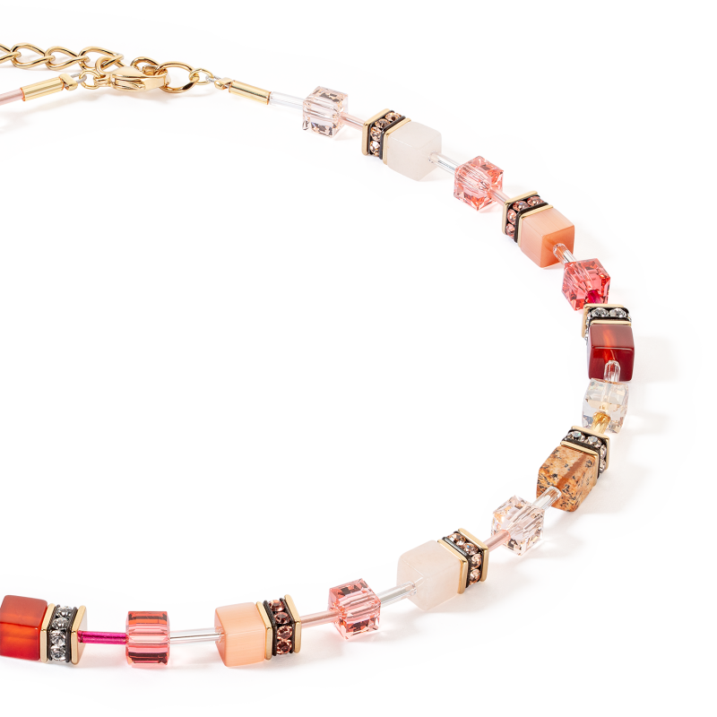 Coeur de Lion GeoCUBE ketting Iconic Precious 4905/10-0310 goudkleurig ...