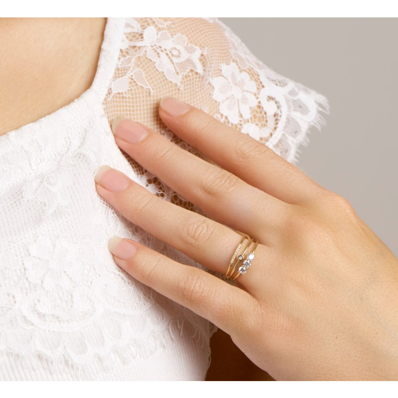 Gouden ring met diamant | Mostert Juweliers