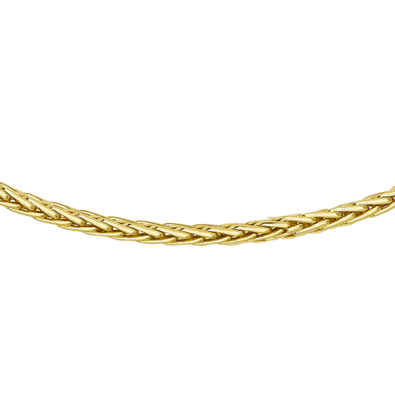 Zilgold vossenstaart ketting 3.0 mm - Lengte 45 cm | Mostert Juweliers