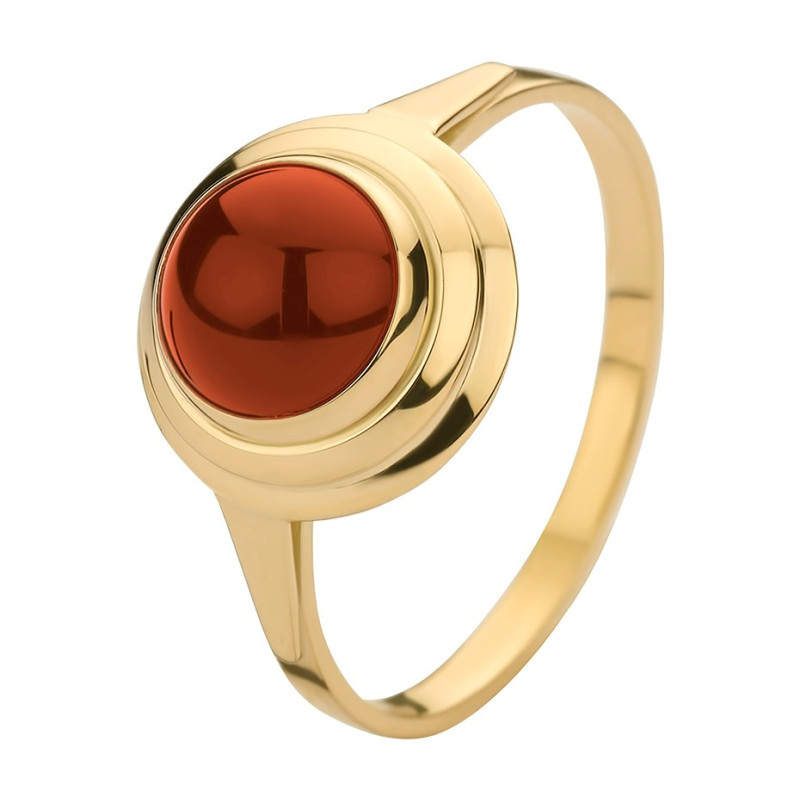 Ring met edelsteen goud carneool | Mostert Juweliers