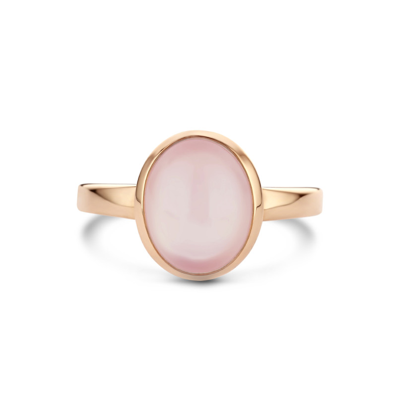 Roségouden ring met rozenkwarts | Mostert Juweliers