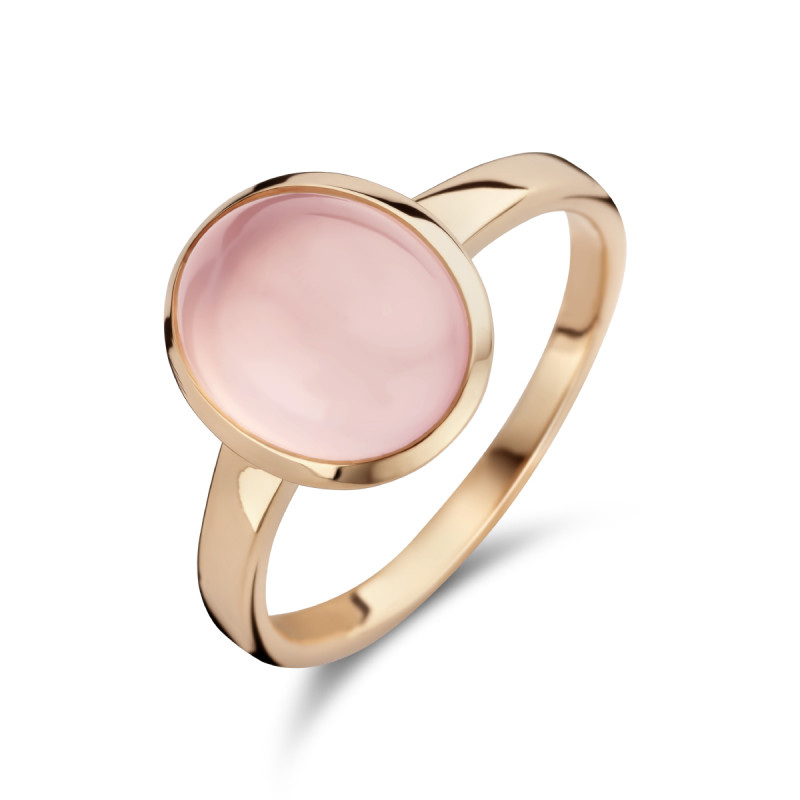 Roségouden ring met rozenkwarts | Mostert Juweliers