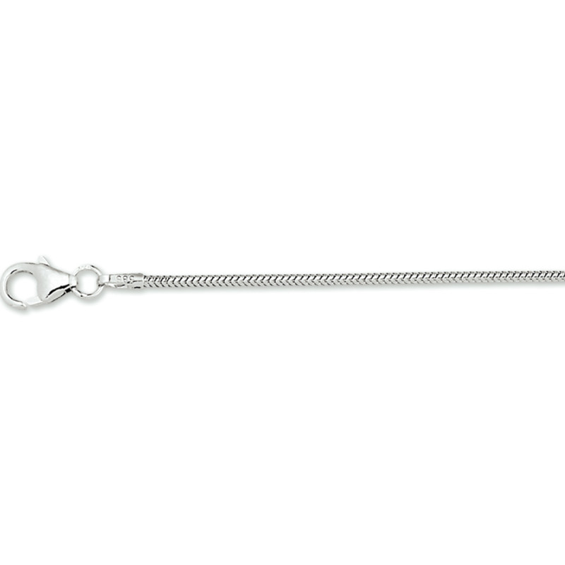 Witgouden ketting slang rond 1.2 mm | Mostert Juweliers